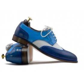 Handmade Multi Color Wing Tip Style Dress Shoes For Men's on Luulla